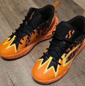 Puma | Shoes | Puma 75 Scoot Zeros Cheetah Orange Basketball Shoes Mens ...